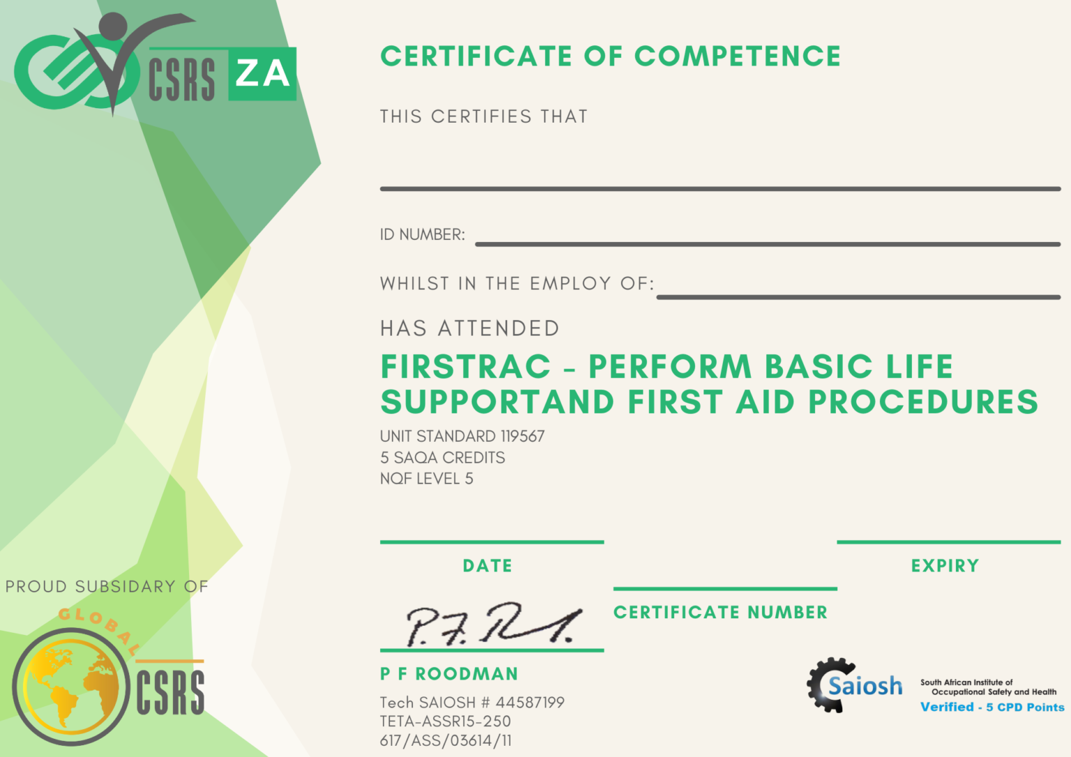 First Aid Part A - FIRSTRAC - Perform Basic Life Support and First Aid ...