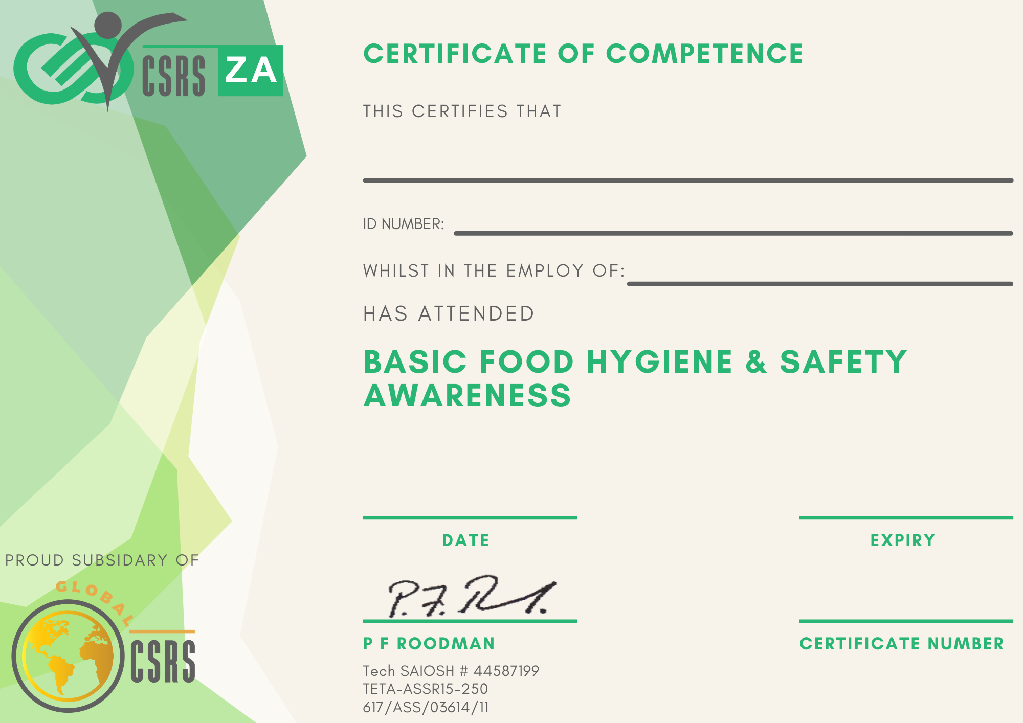Food Hygiene - Basic Food Hygiene & Safety Awareness Training Course ...