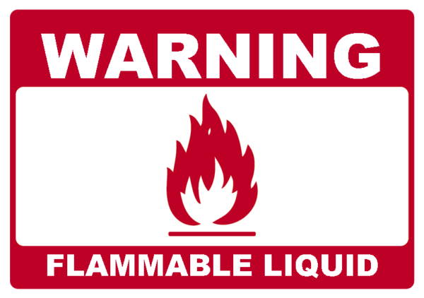 Flammable liquid warning | CSRSza
